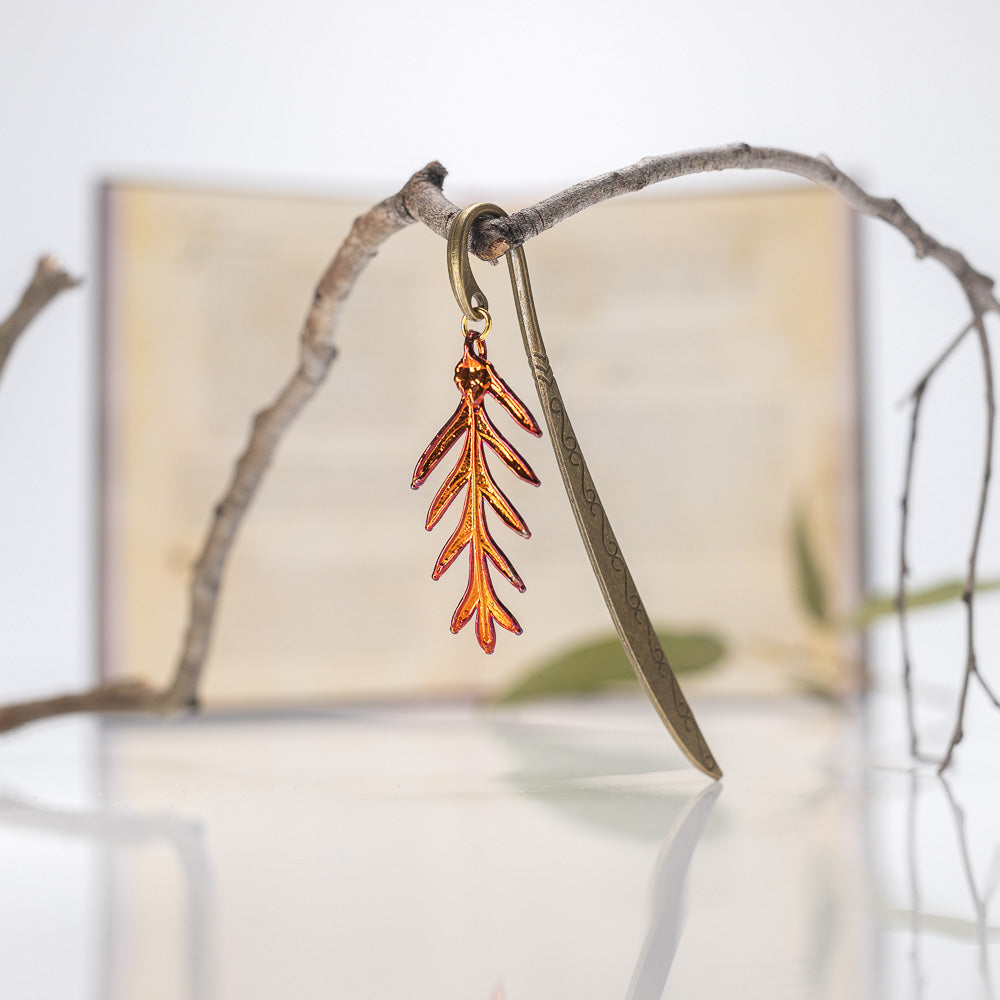 Grevillea Leaf - Copper Bookmark – Real Leaf Jewellery Australia