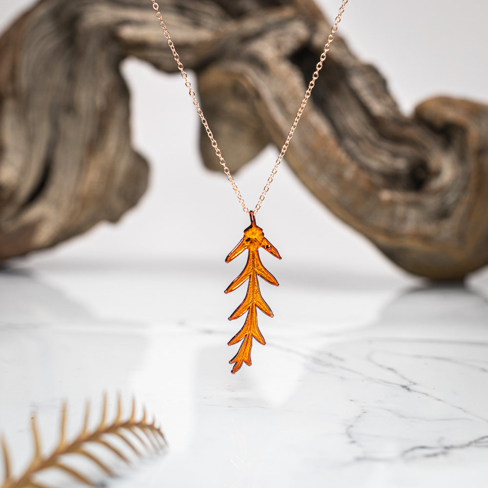 Grevillea Leaf - Copper Pendant – Real Leaf Jewellery Australia